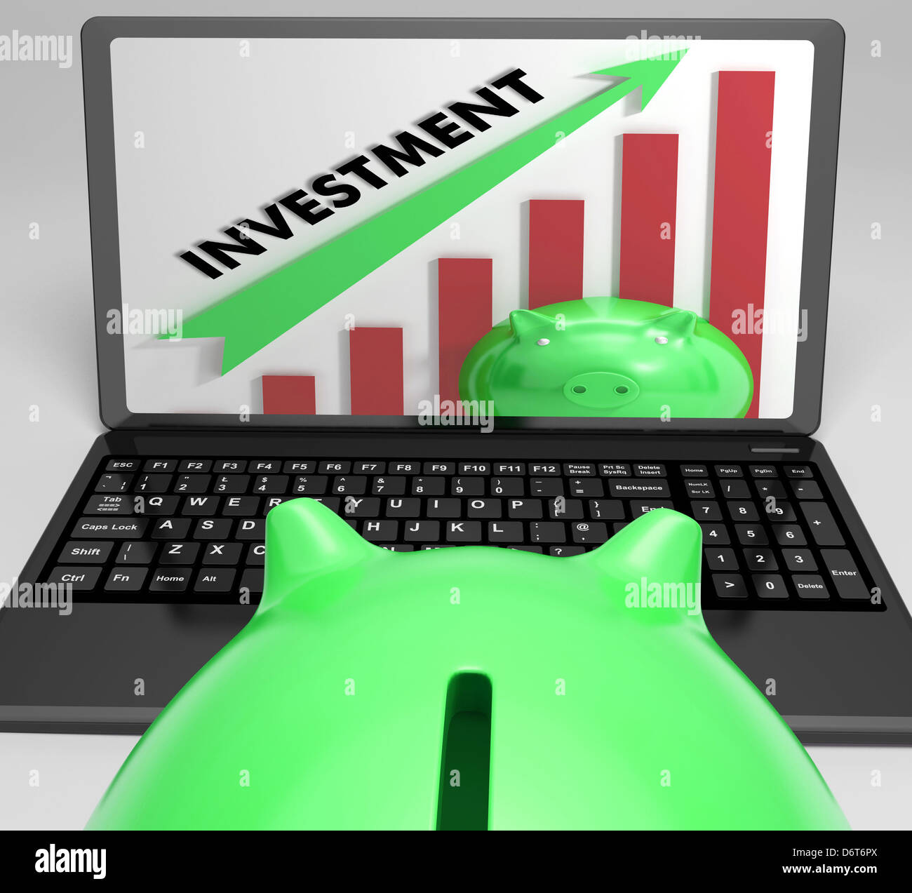 Investment Increasing Graph Showing Profits And Success Stock Photo - Alamy
