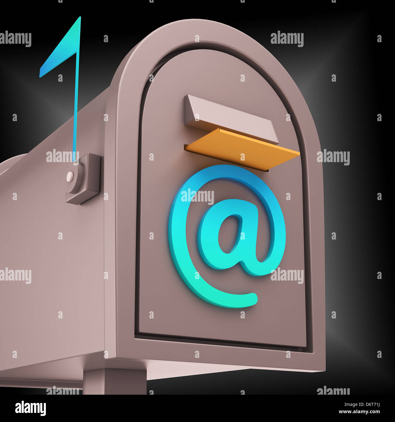 E-mail Postbox Showing Online Communication Through Internet Stock ...