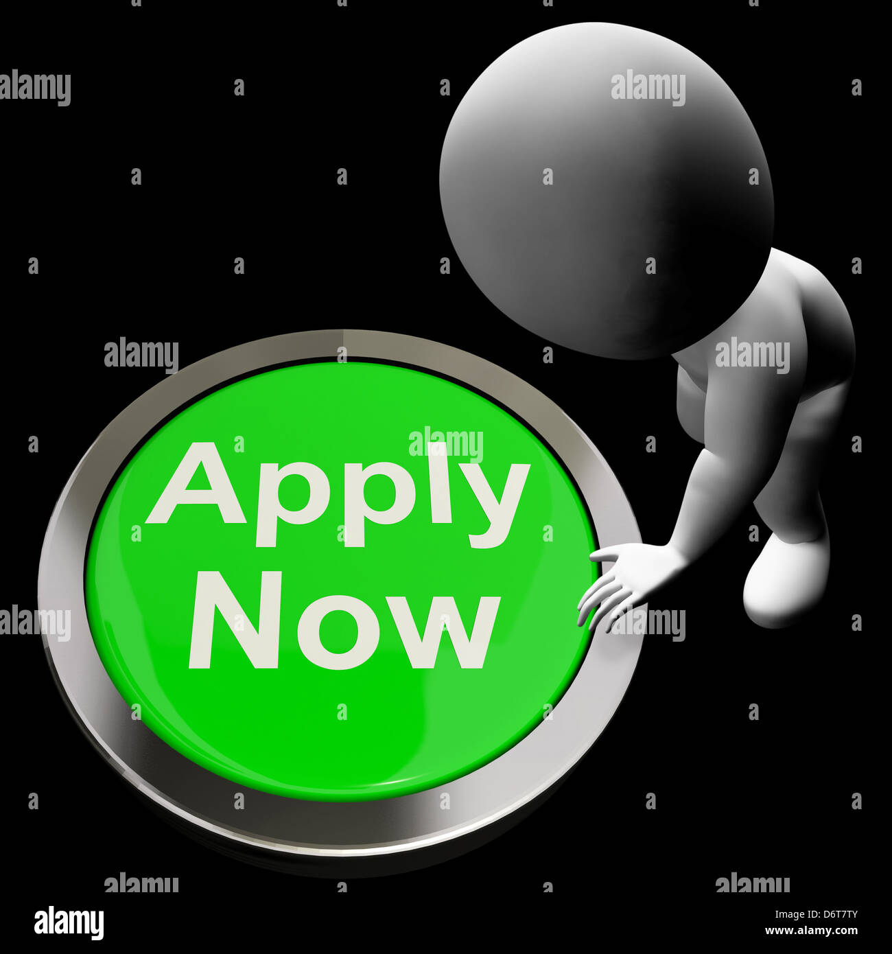 Apply Now Button For Work Job Applications Stock Photo - Alamy