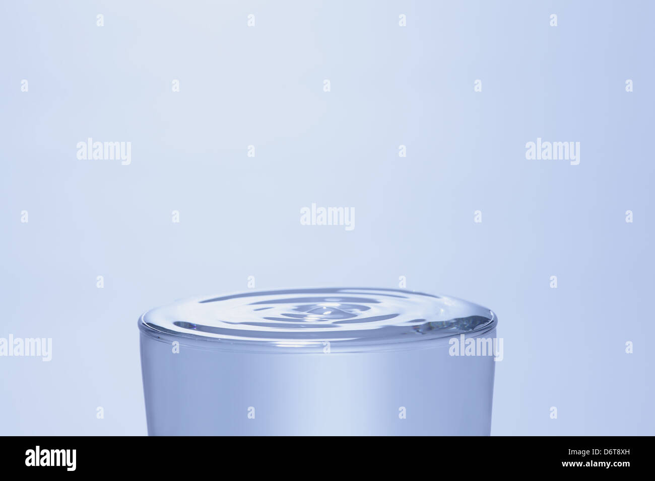 Glass full of water Stock Photo - Alamy