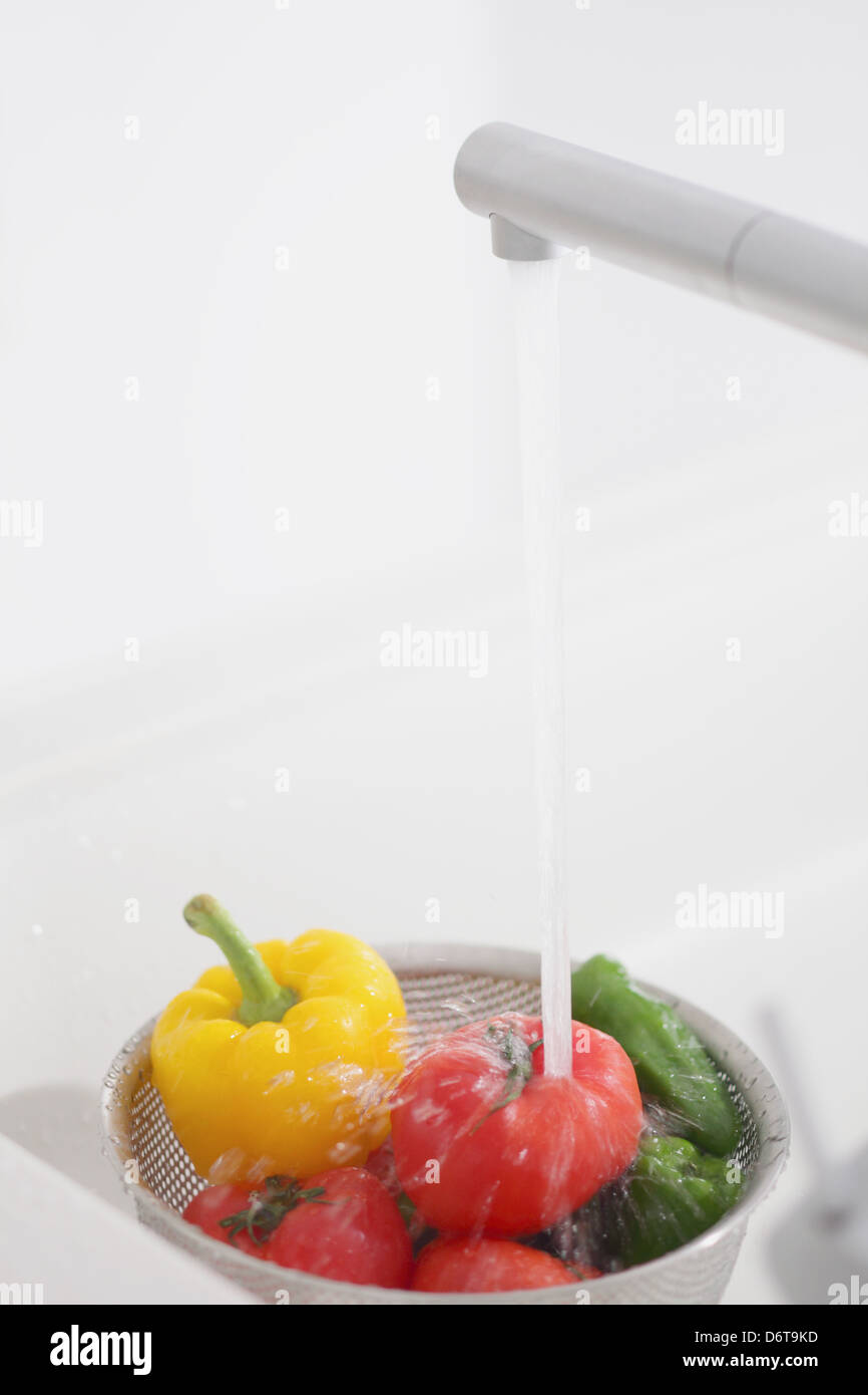 Washing Vegetables Water High Resolution Stock Photography and Images ...