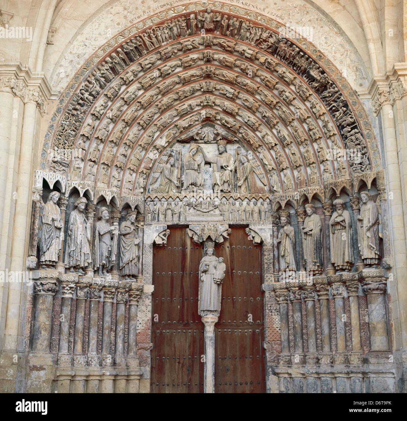 Spain.Toro. Church of Saint Mary the Great. Southern entrance. The ...