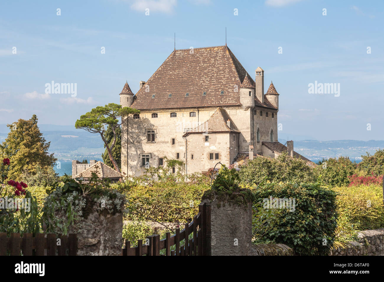 Yvoire, France - castle Stock Photo - Alamy