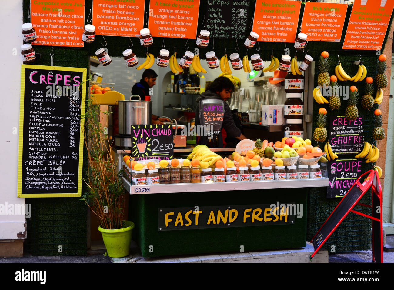 Fast Food French Style Stock Photo - Alamy