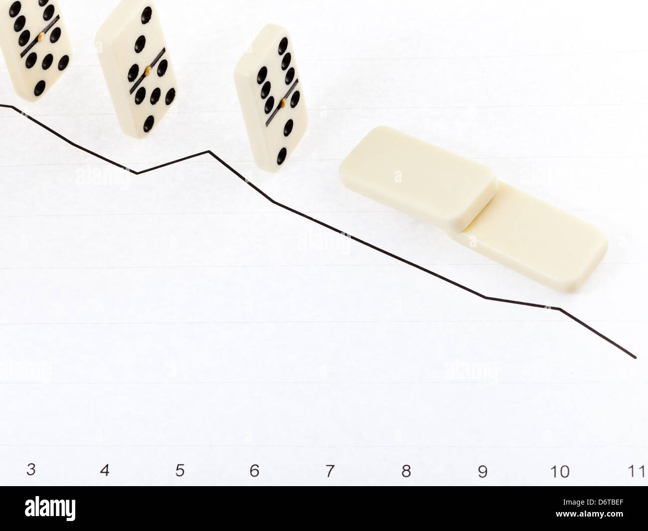 Finance graph decline hi-res stock photography and images - Alamy