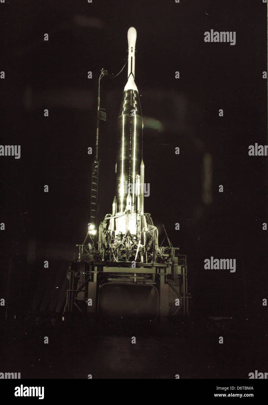 The Atlas Able rocket, developed by Convair/General Dynamics, was used ...