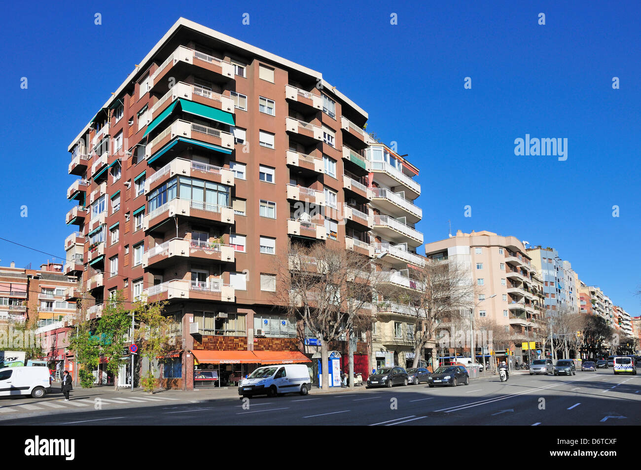 Barcelona, Catalonia, Spain. Residential Blocks Stock Photo - Alamy