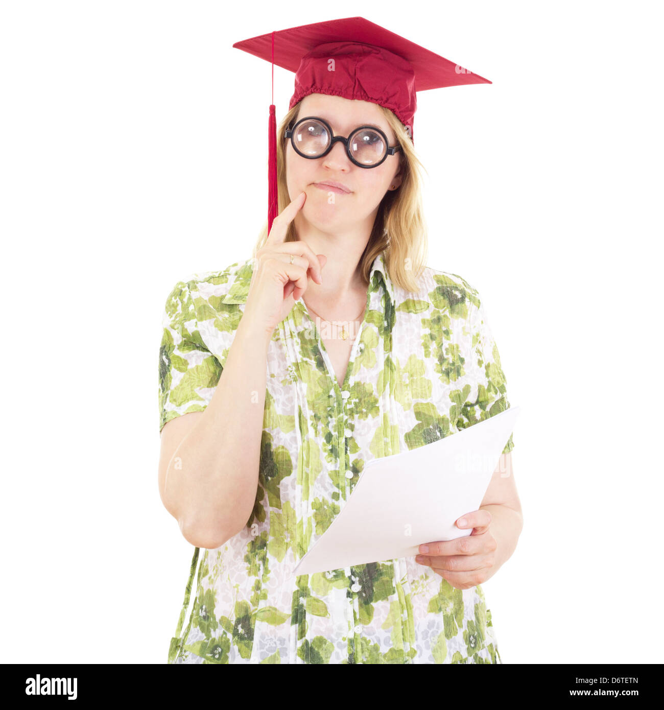 Female nerdy glasses hi-res stock photography and images - Alamy