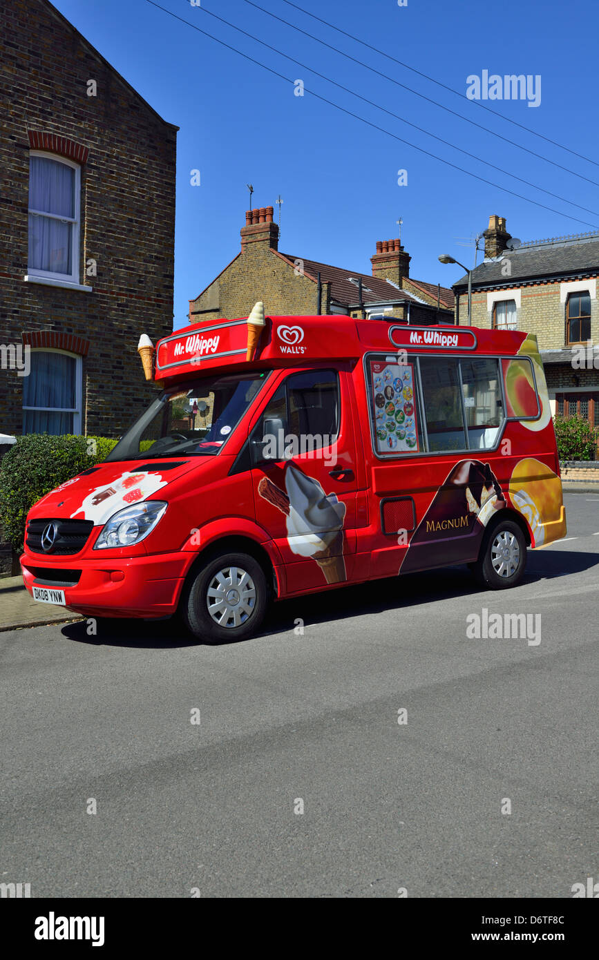 Red ice cream van hi-res stock photography and images - Alamy