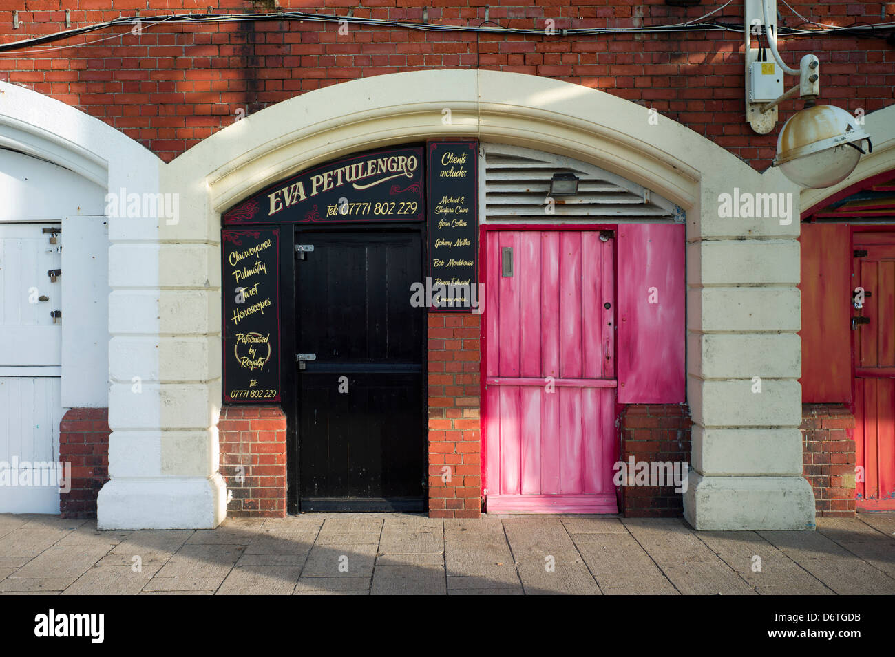 Doors, seafront arches, Brighton, UK Stock Photo - Alamy