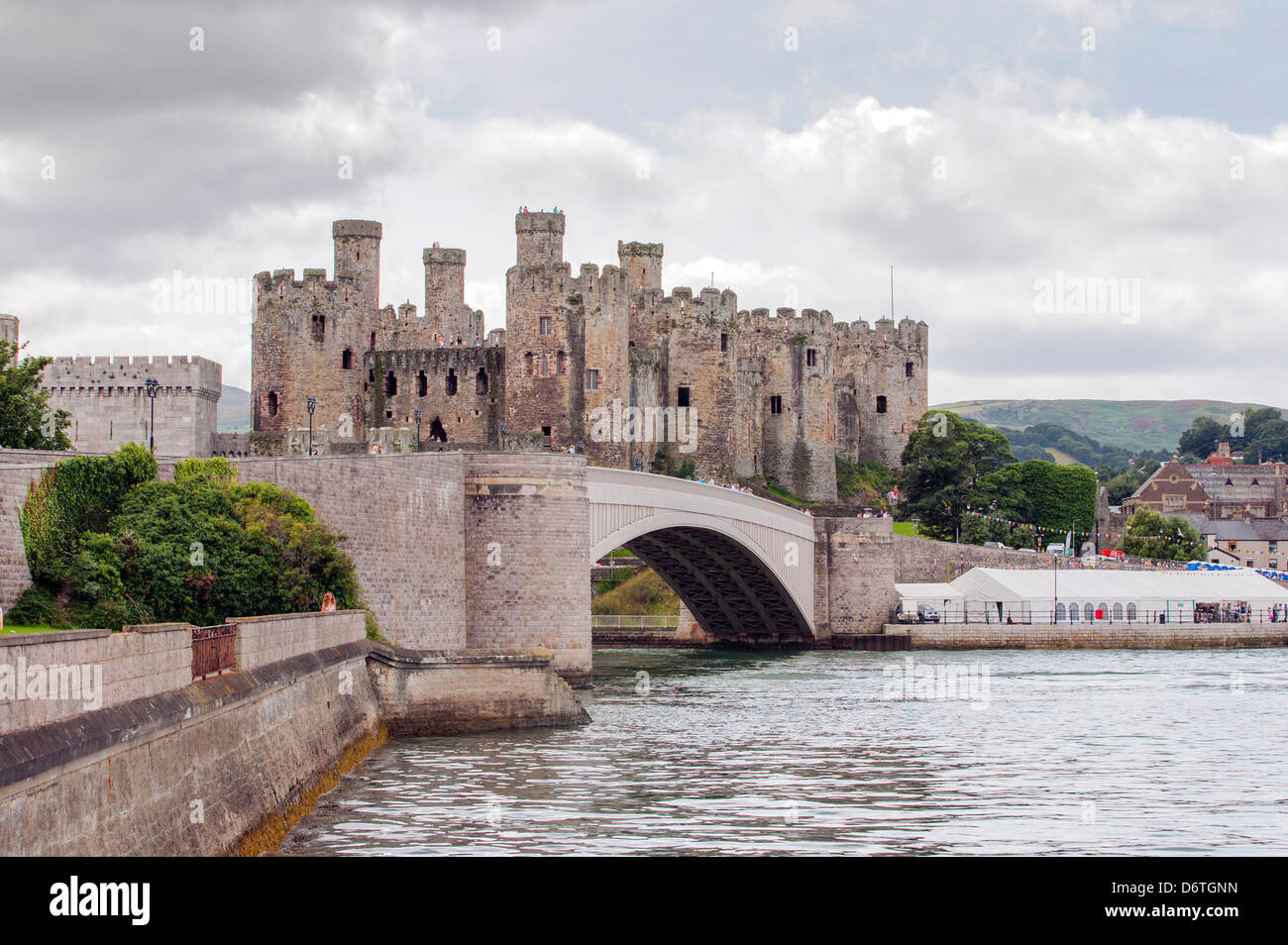 Conwy castle gwynedd wales uk Stock Photo - Alamy