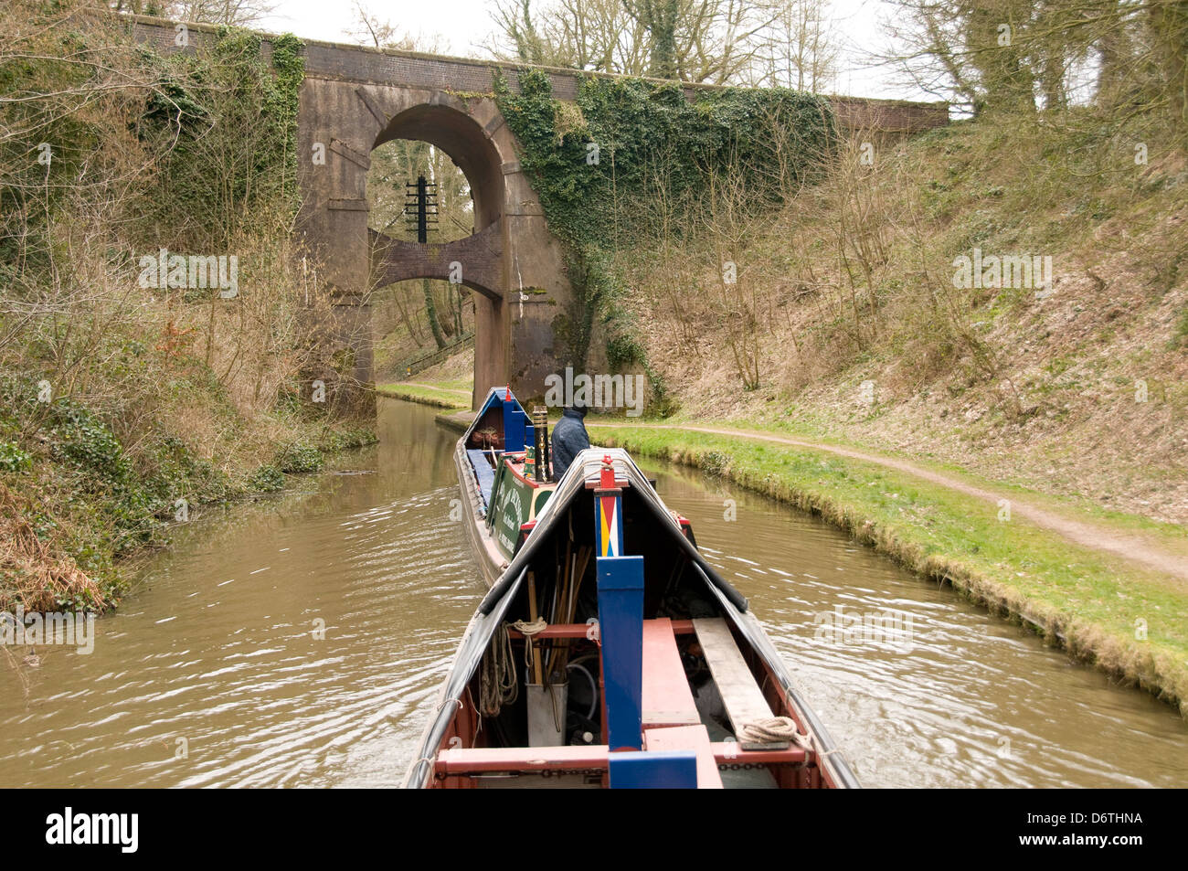 A pair of working narrowboats Stock Photo - Alamy