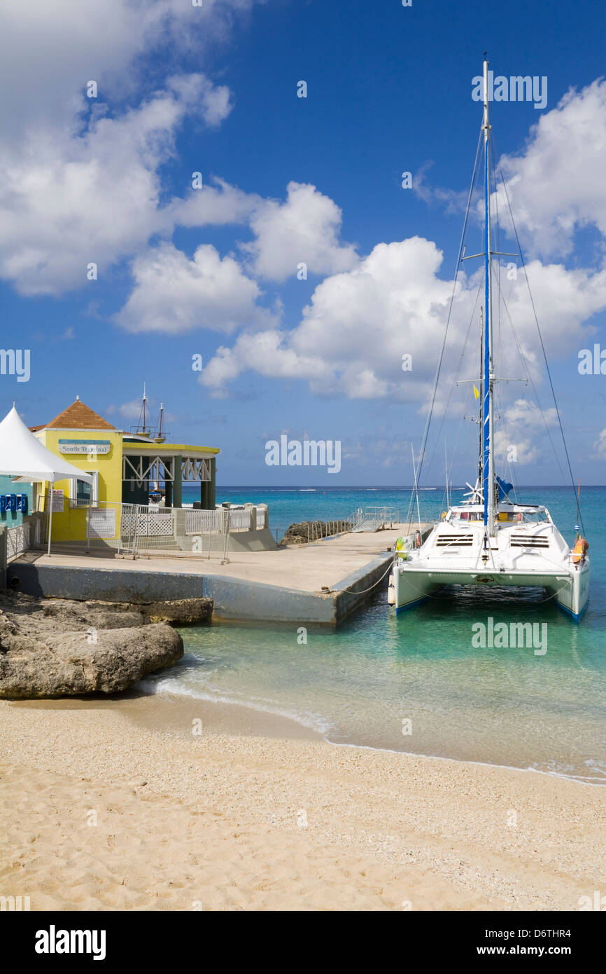 Catamaran at George Town pier, Grand Cayman, Cayman Islands, Greater ...