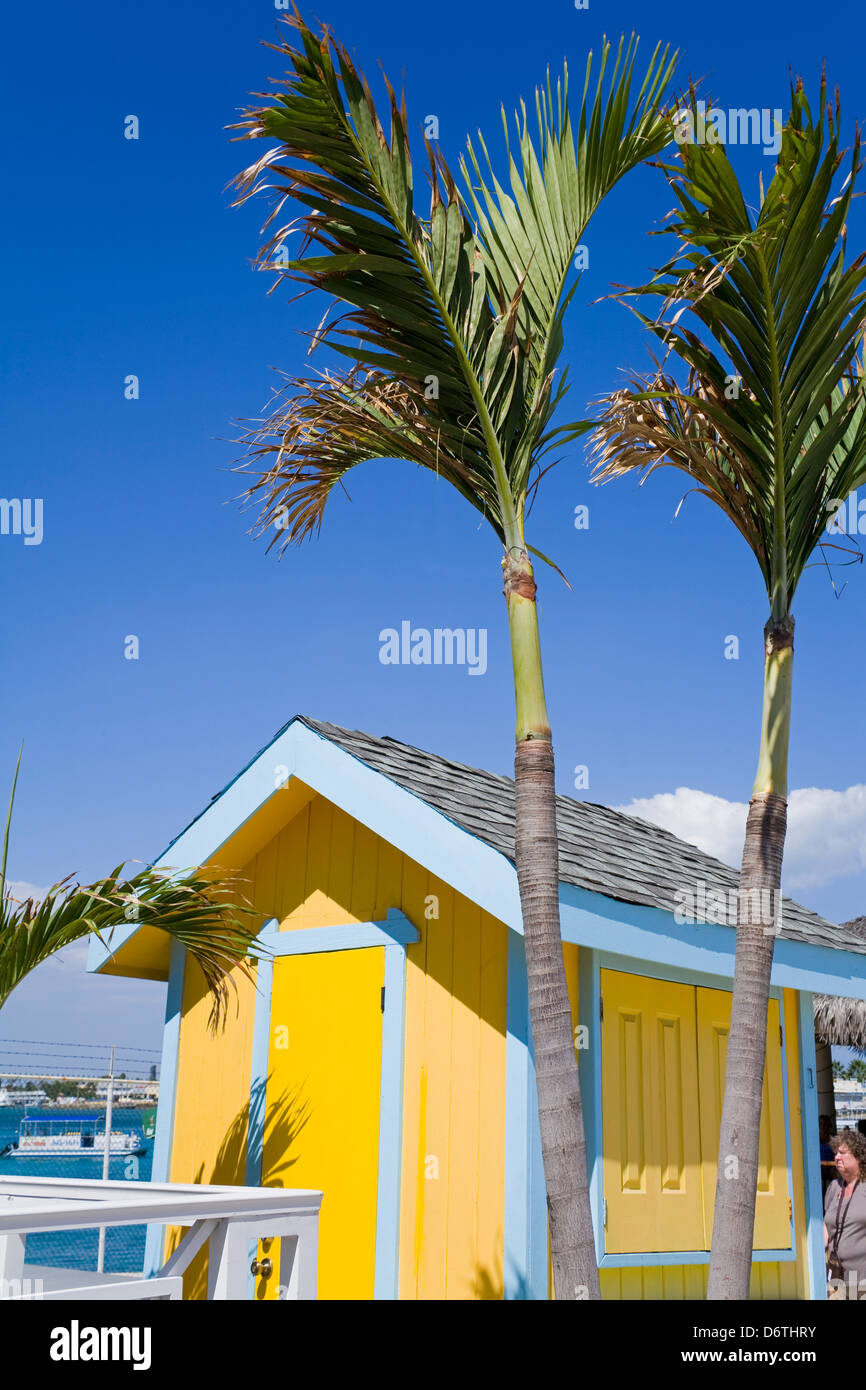 Yellow hut in George Town, Grand Cayman, Cayman Islands, Greater ...