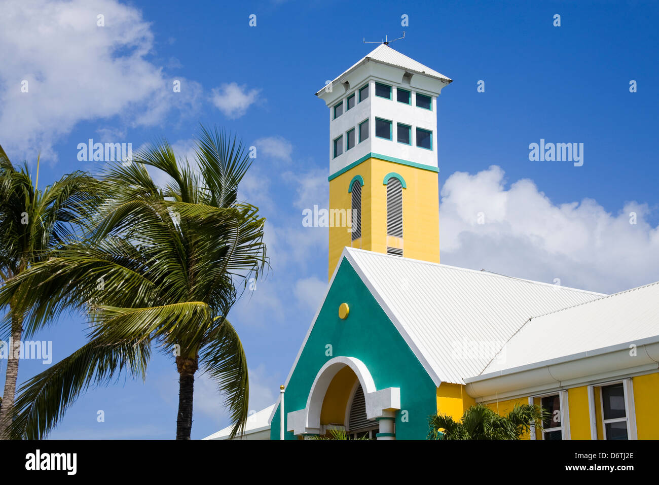 Low angle view of the Port Authority Building, Nassau, New Providence ...