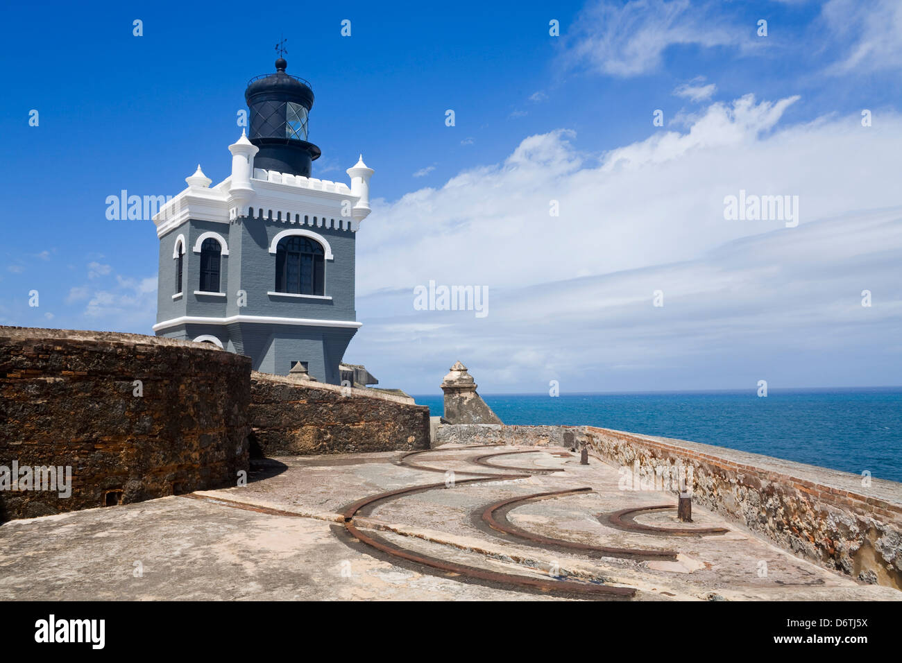 El Morro Lighthouse on Castillo San Felipe del Morro, Old San Juan, San ...