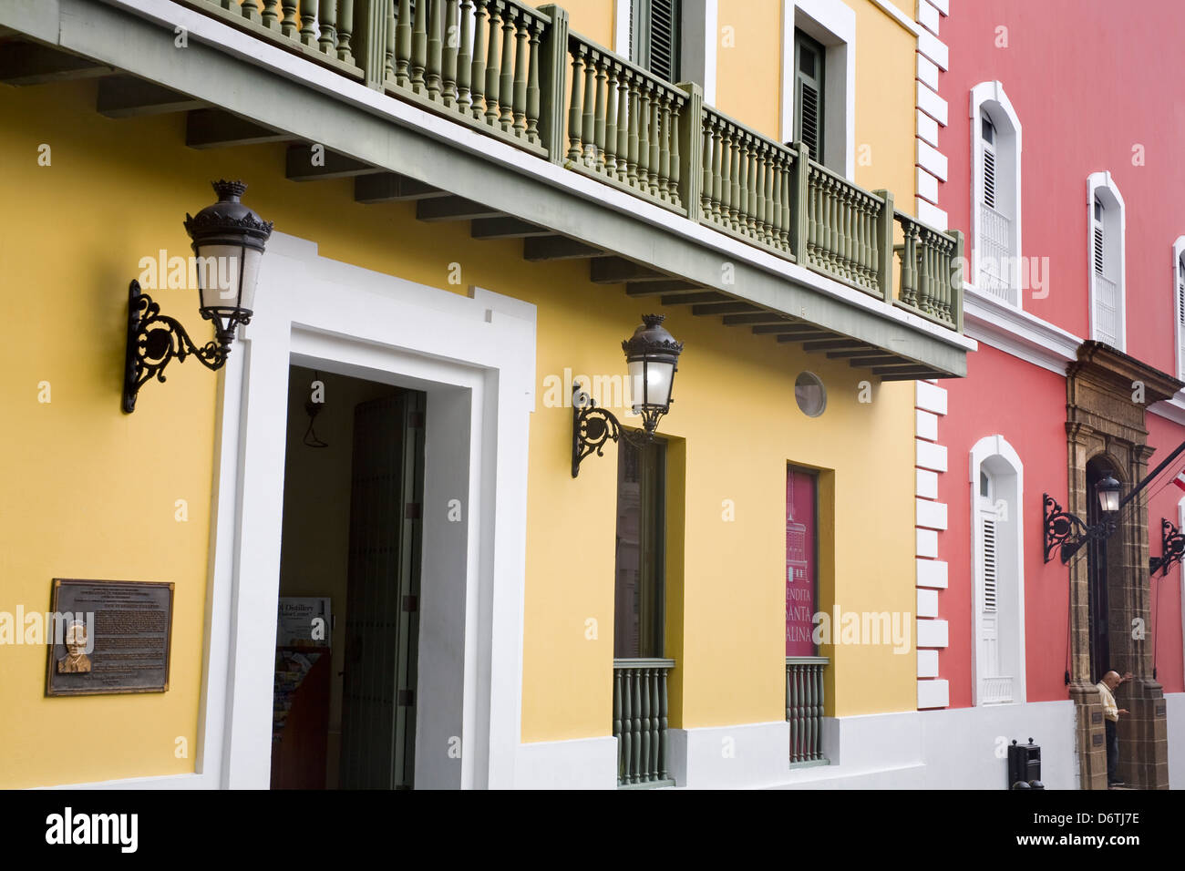 Colonial buildings in the Old City of San Juan, Puerto Rico Stock Photo ...