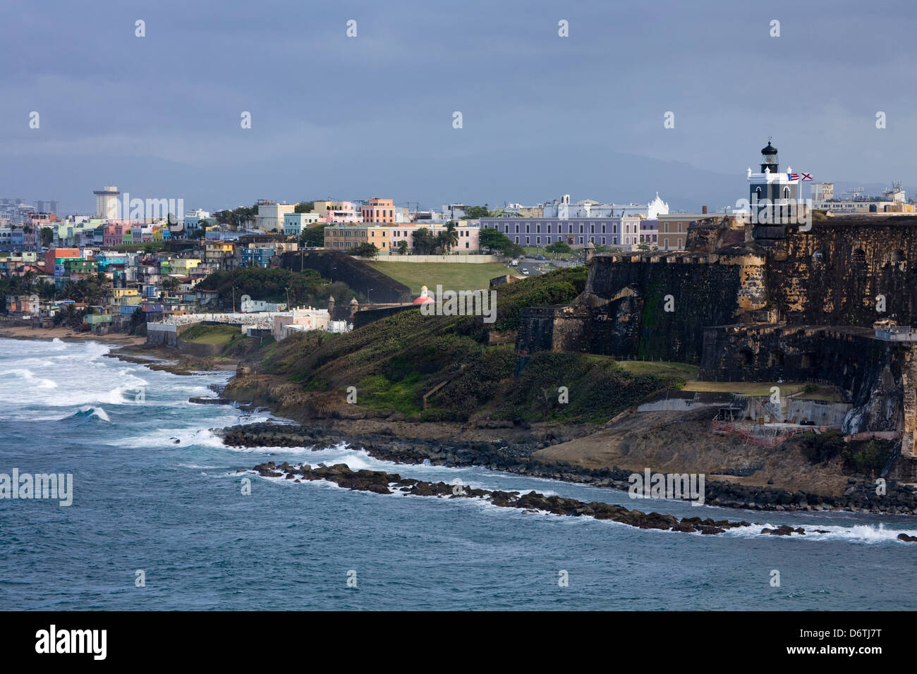 El Morro Lighthouse on Castillo San Felipe del Morro, Old San Juan, San ...