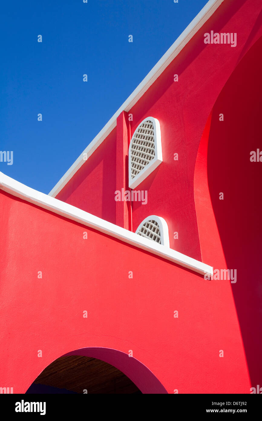 Mexico, Quintana Roo, Costa Maya, Port, Architectural detail Stock ...