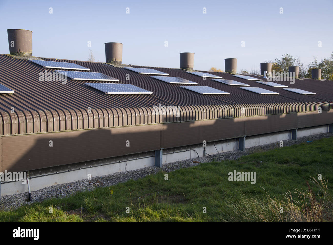 Chicken houses with solar panels hi-res stock photography and images ...