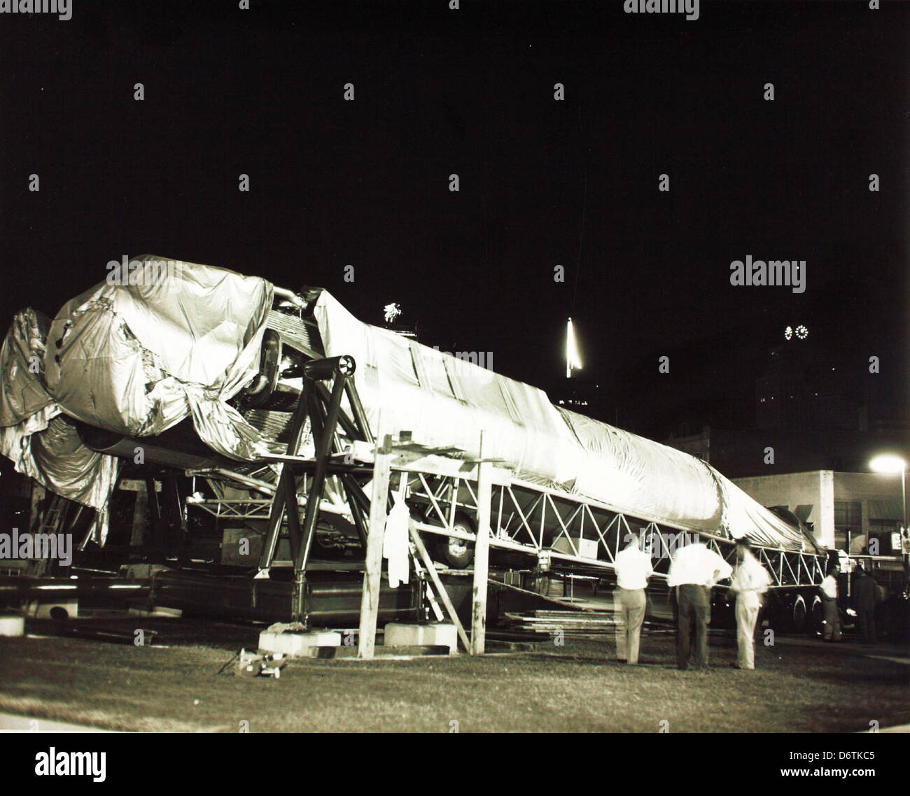 The Atlas missile transporter used in the 1960s for the movement and ...