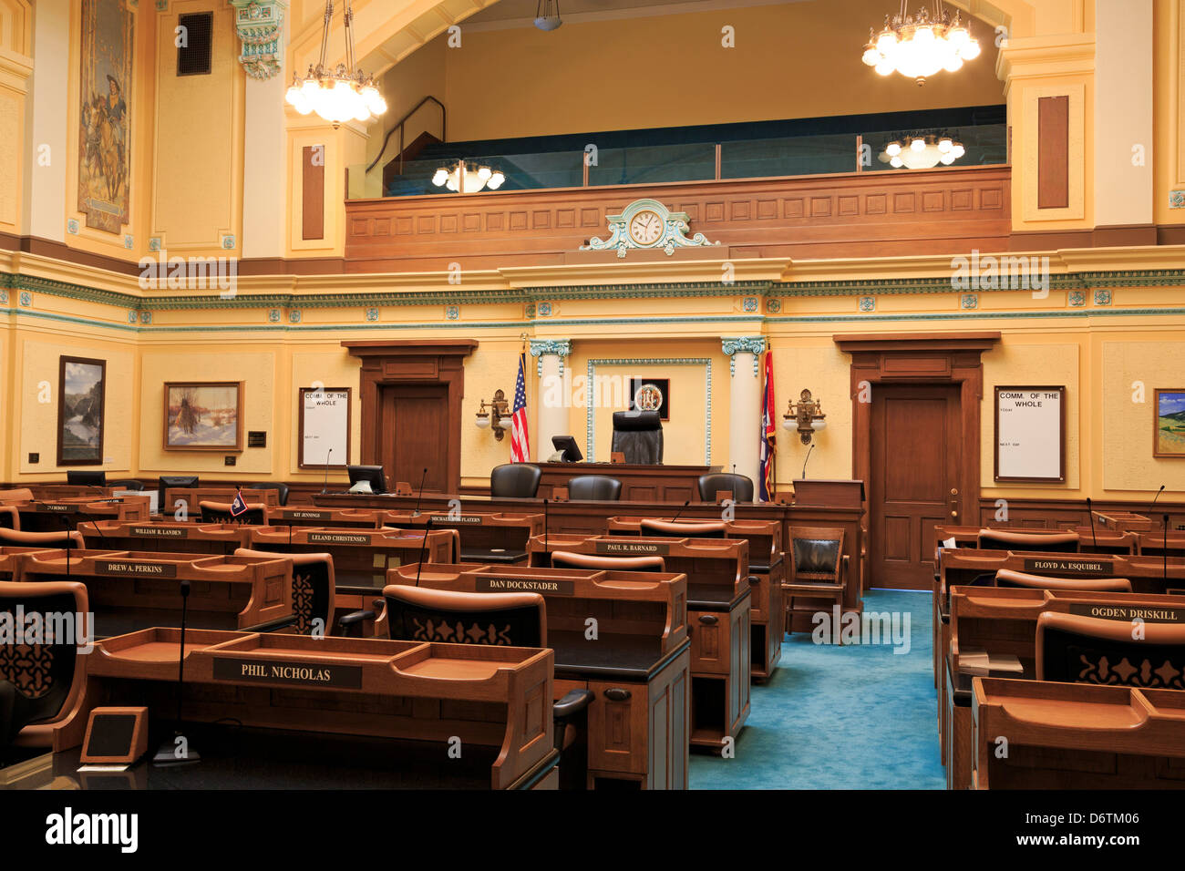 Senate chamber us capitol desk hi-res stock photography and images - Alamy