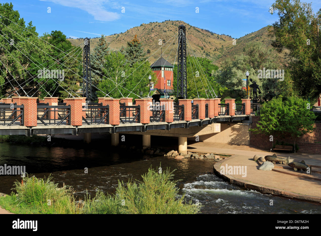 USA, Colorado, Golden, Clear Creek Bridge Stock Photo - Alamy