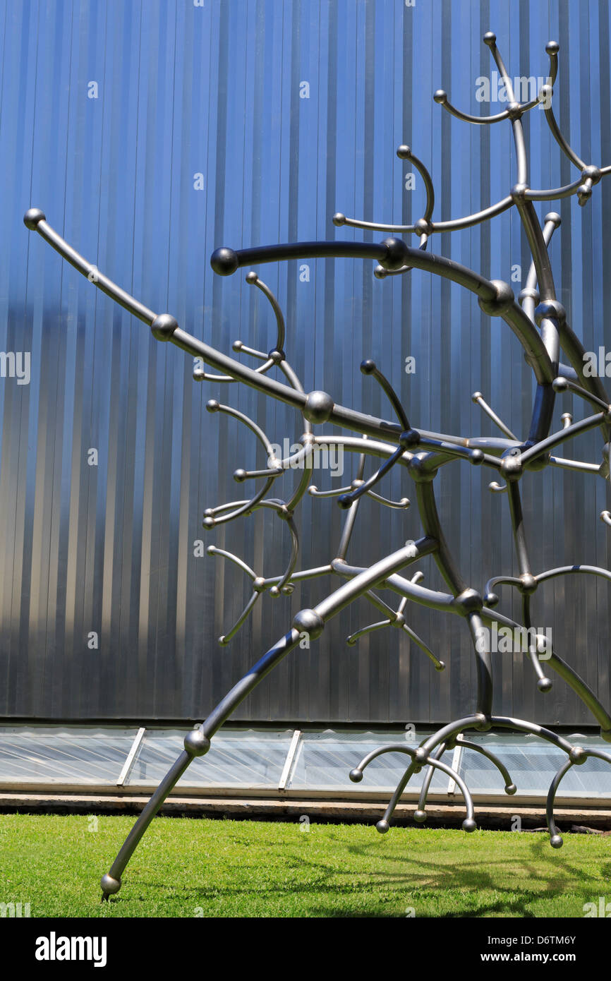 USA, Texas, Houston, Sculpture by James Surls at Contemporary Arts ...