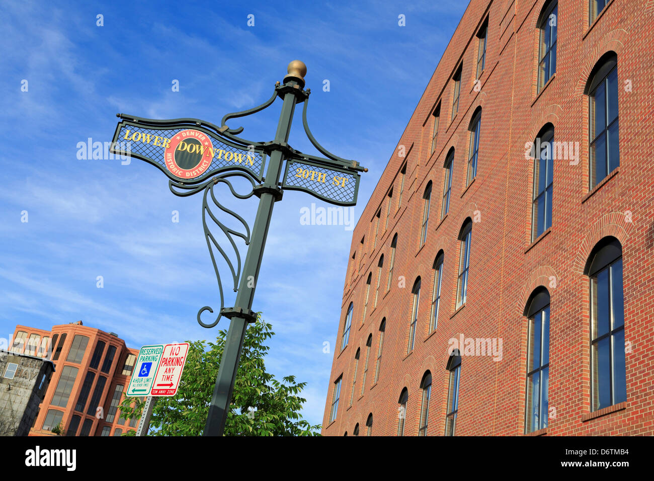 USA, Colorado, Denver, Blake Street in Lower Downtown Stock Photo - Alamy
