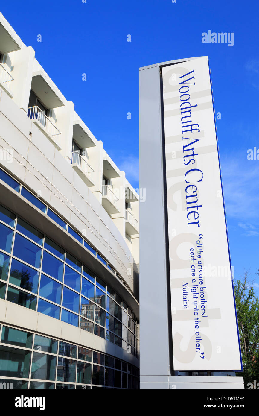 USA, Georgia, Atlanta, Exterior of Woodruff Arts Center Stock Photo - Alamy