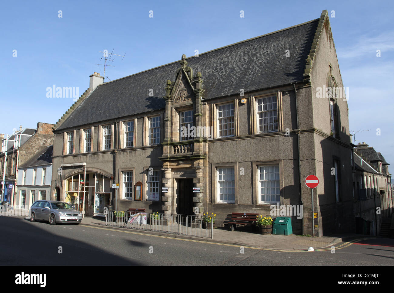 Exterior of Newburgh Library and Heritage Centre Scotland April 2013 ...