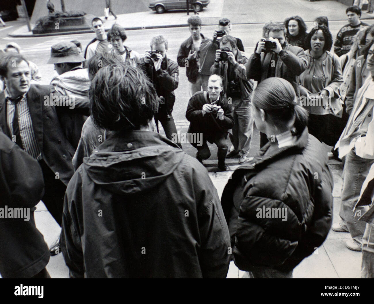 The Stone Roses outside Wolverhampton Magistrates court Stock Photo - Alamy