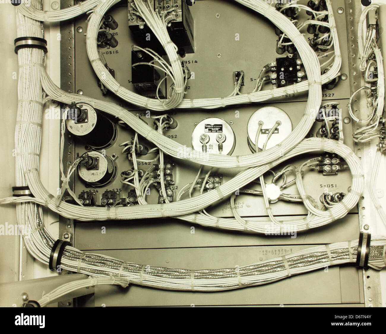 This photograph shows the Atlas missile system from the 1960-1969 ...