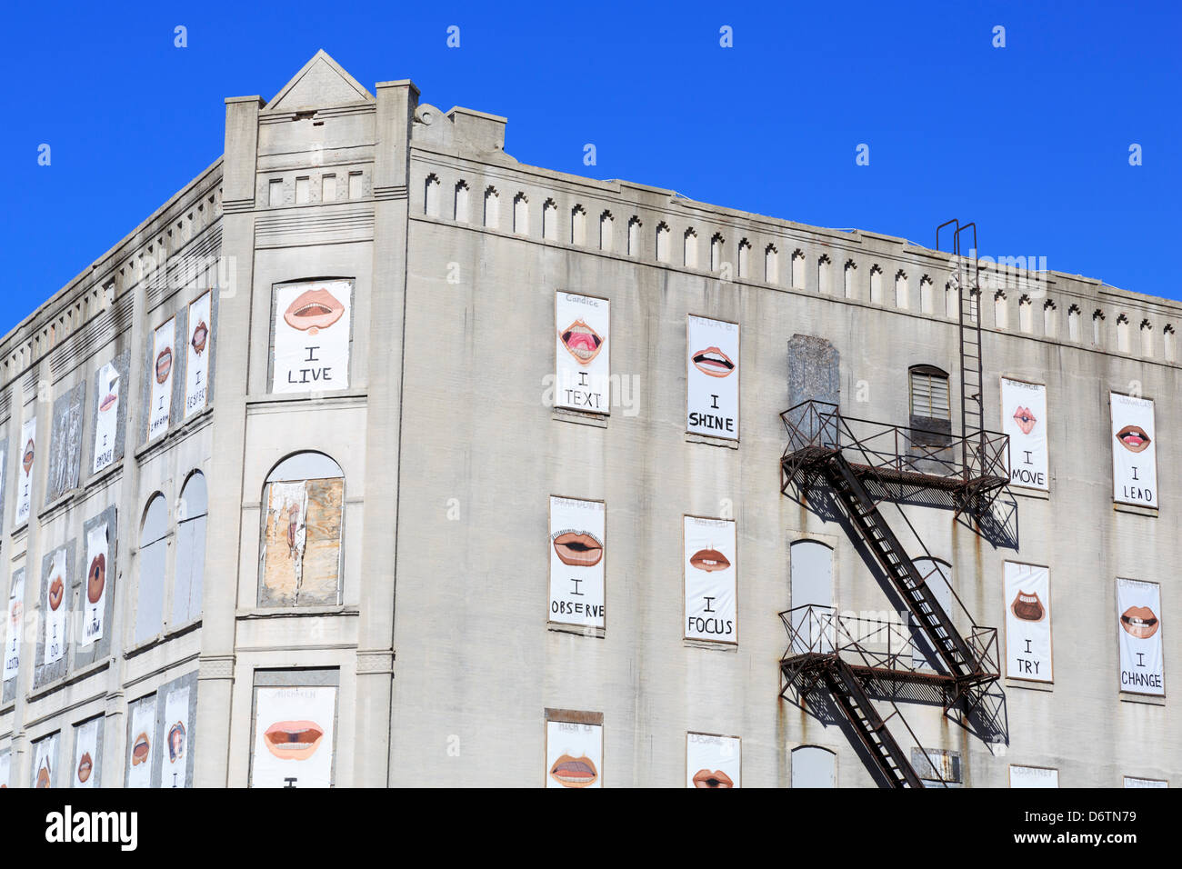 USA, Tennessee, Chattanooga, Building on Georgia Street Stock Photo - Alamy