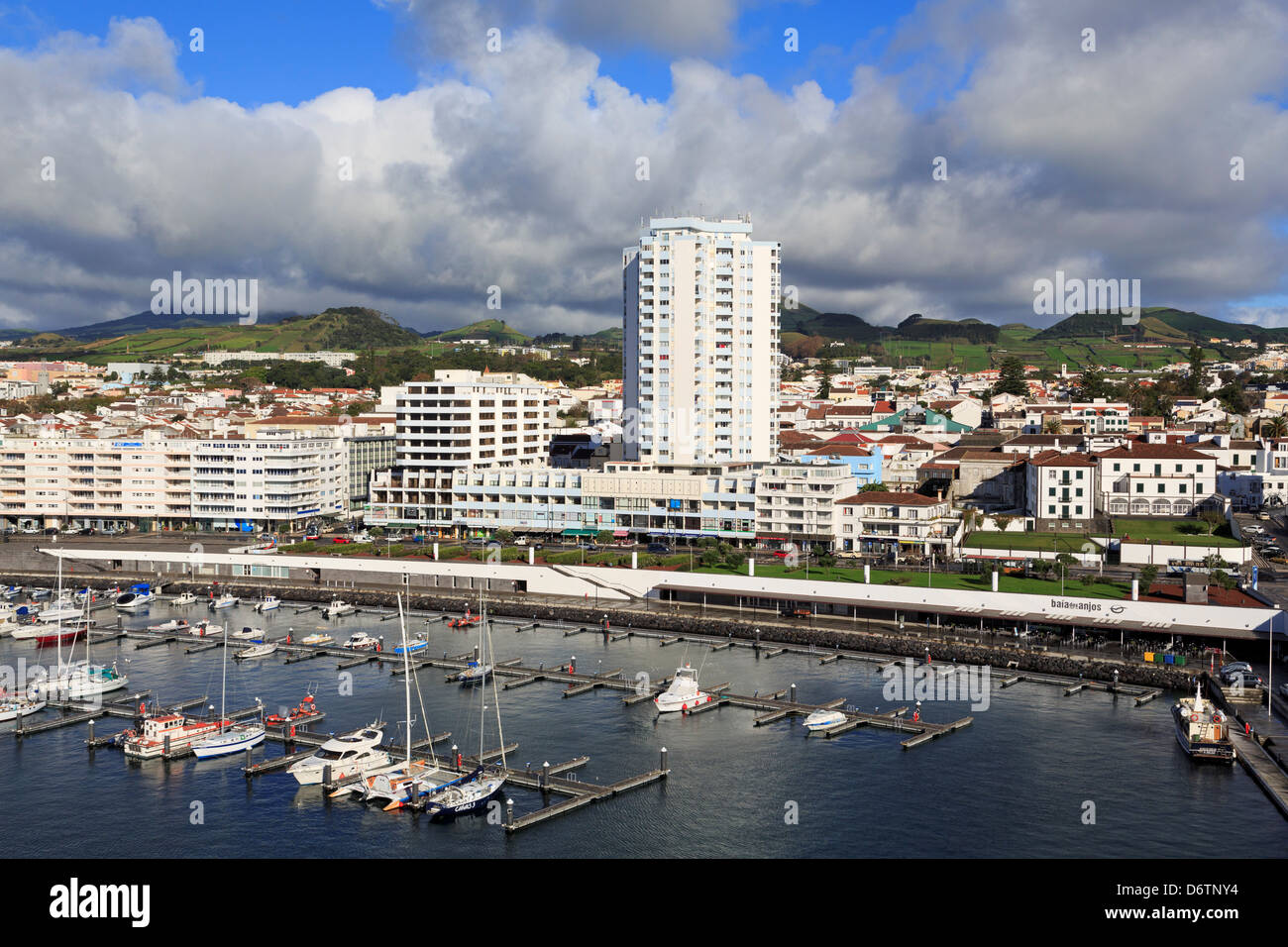 Yacht Marina in Ponta Delgada Port,Sao Miguel Island,Azores, Portugal ...