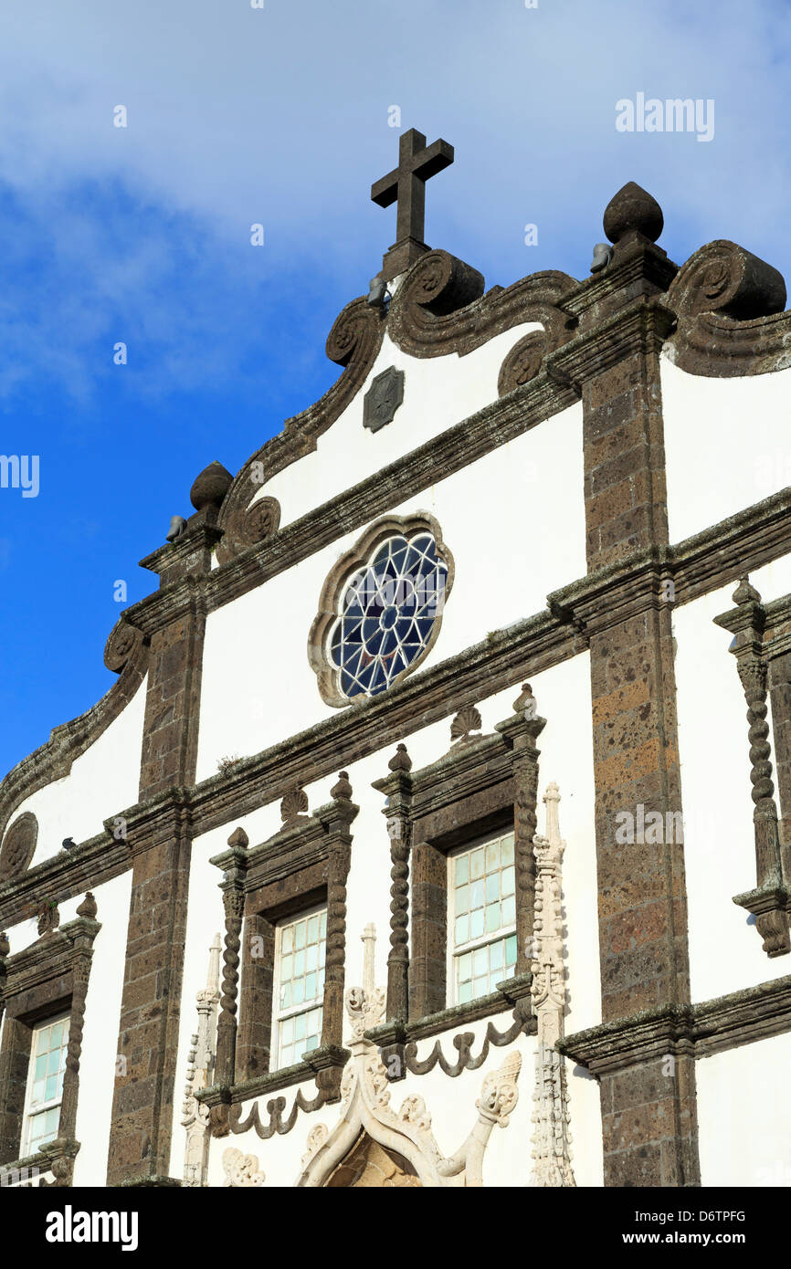 Main Church clock tower,Ponta Delgada City,Sao Miguel Island,Azores ...
