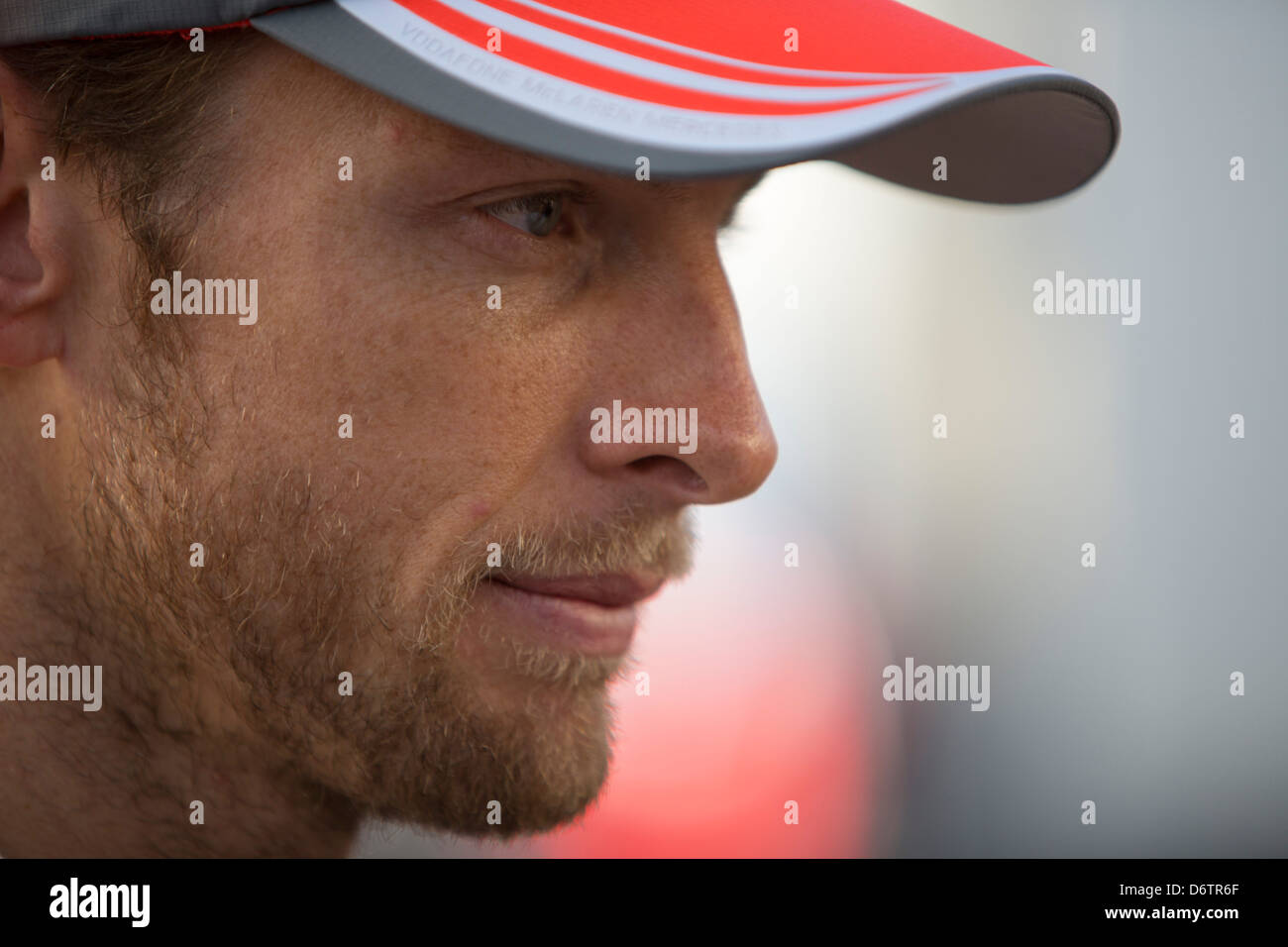 Jenson Button portrait Stock Photo - Alamy