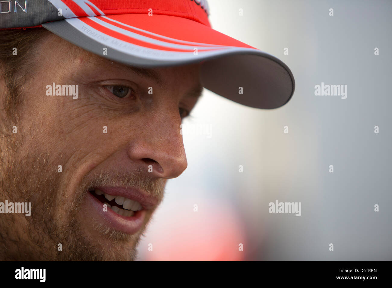 Jenson Button portrait Stock Photo - Alamy