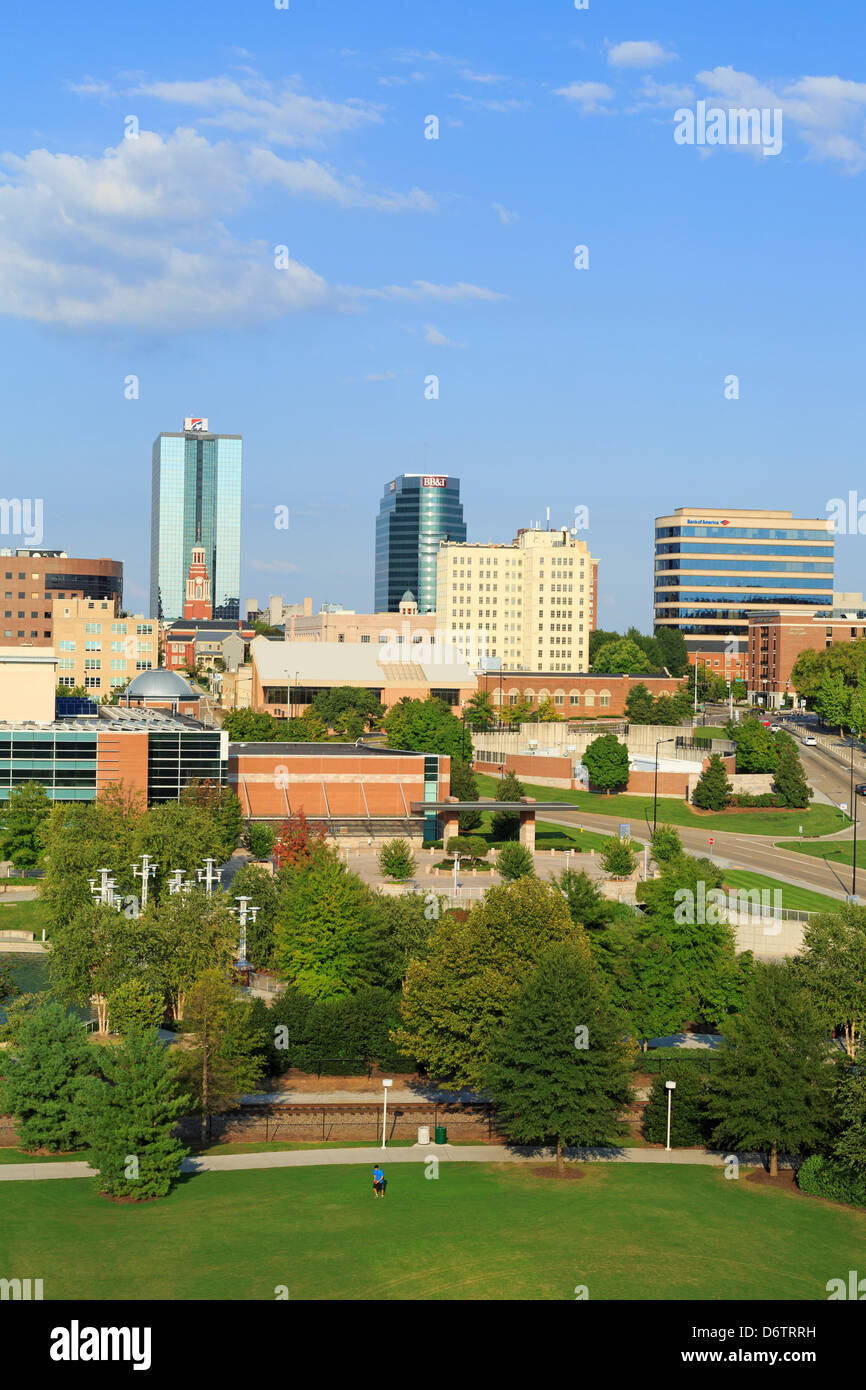 Downtown skyline & World's Fair Park,Knoxville,Tennessee,USA Stock ...