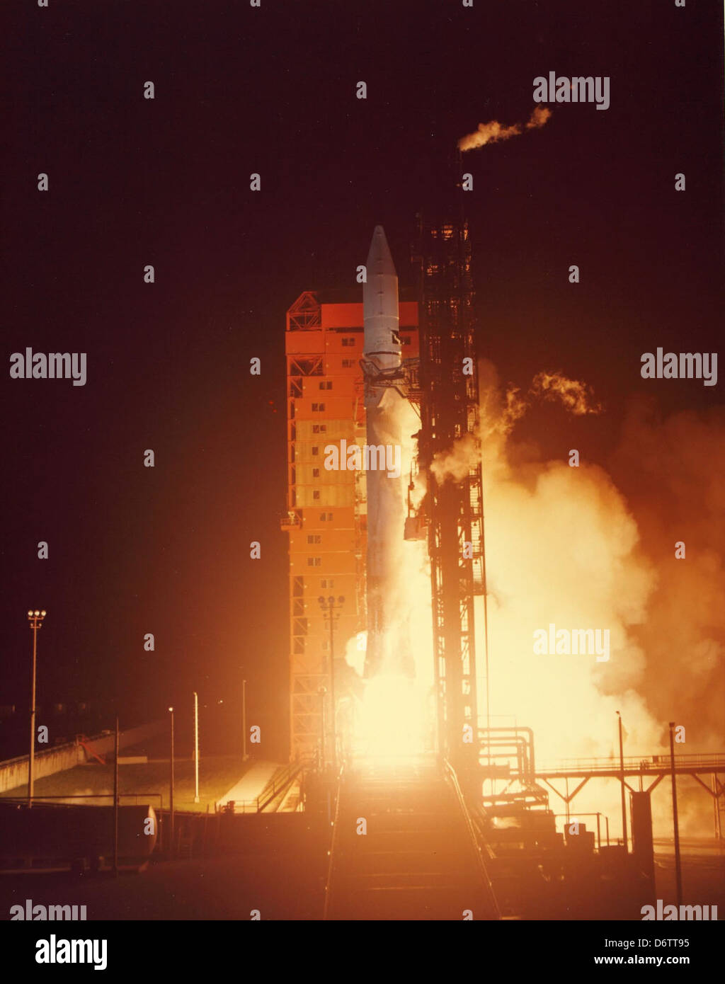 This image shows the Atlas-Centaur rocket system, developed by Convair ...