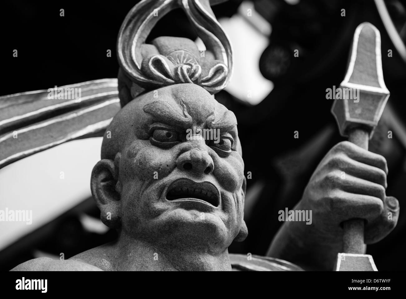 Buddhist deity statue Black and White Stock Photos & Images - Alamy