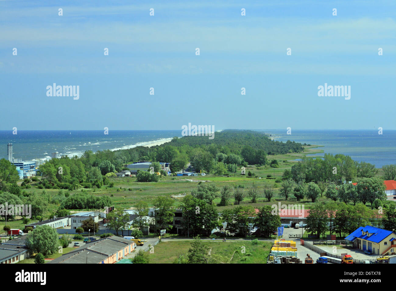 Aerial view of the peninsula Stock Photo - Alamy