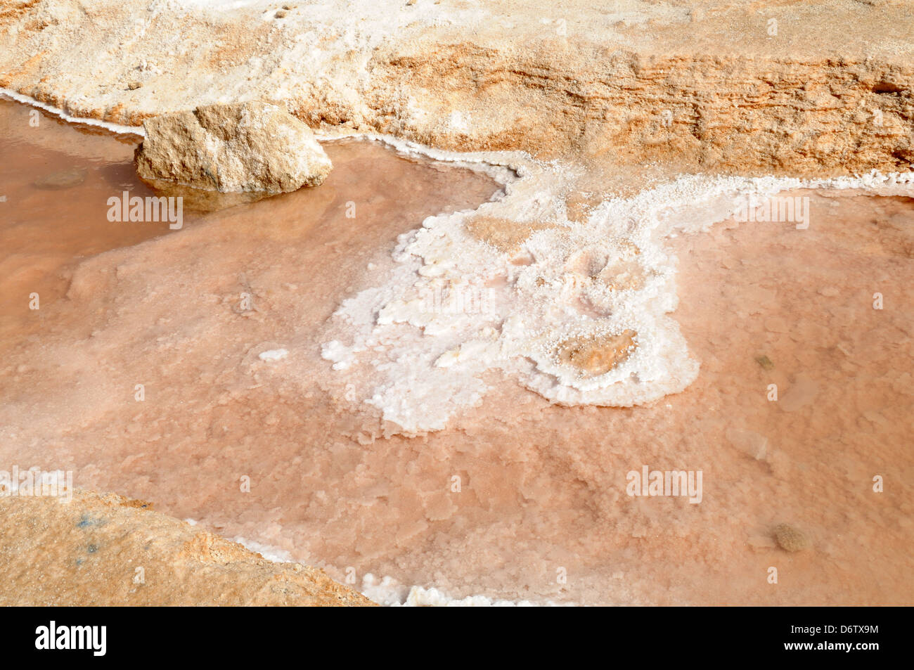 Chott El Jerid the largest salt flats in the Sahara Tunisia Stock Photo ...