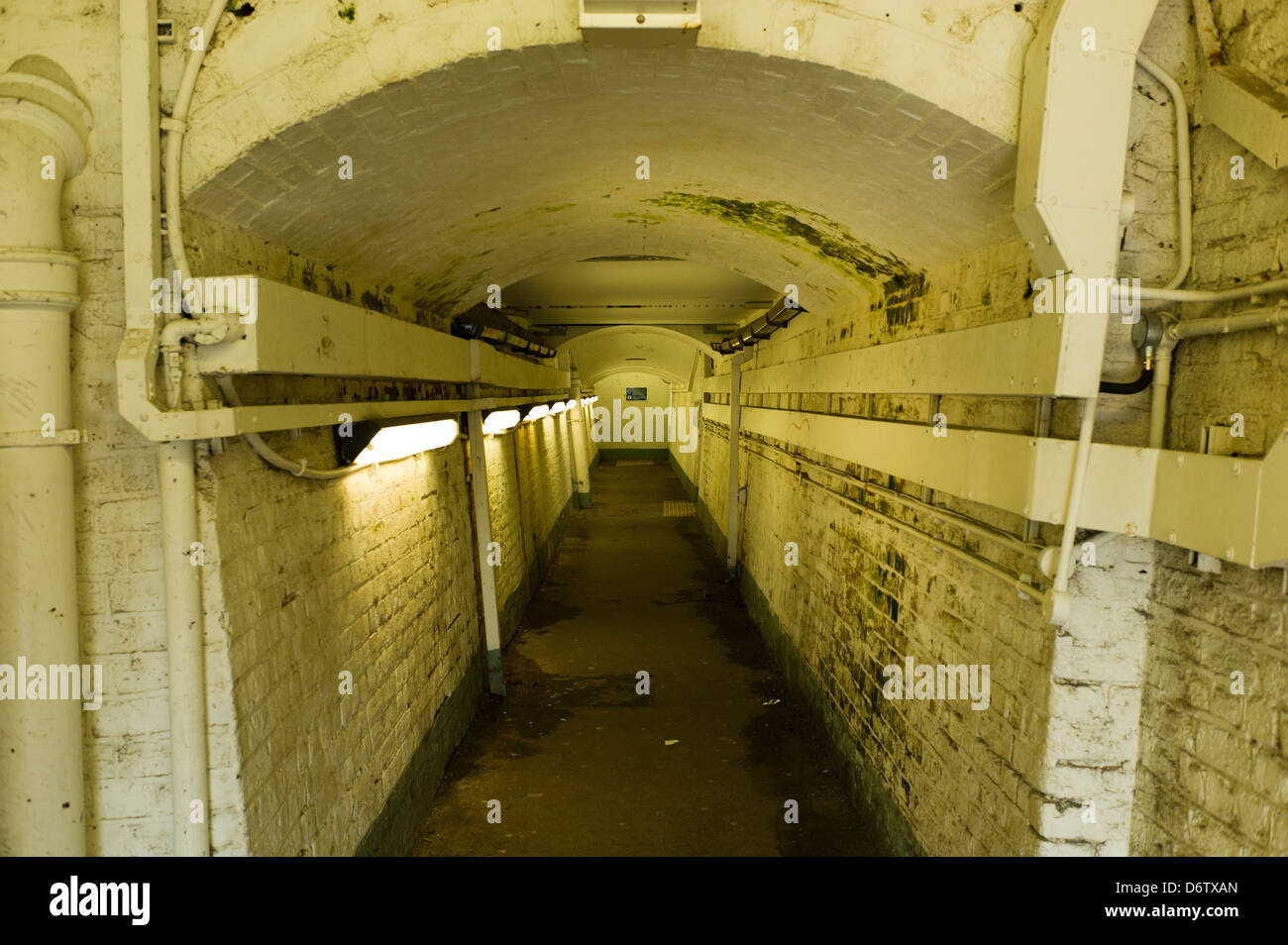 Pedestrian subway under station, Brighton, UK Stock Photo - Alamy