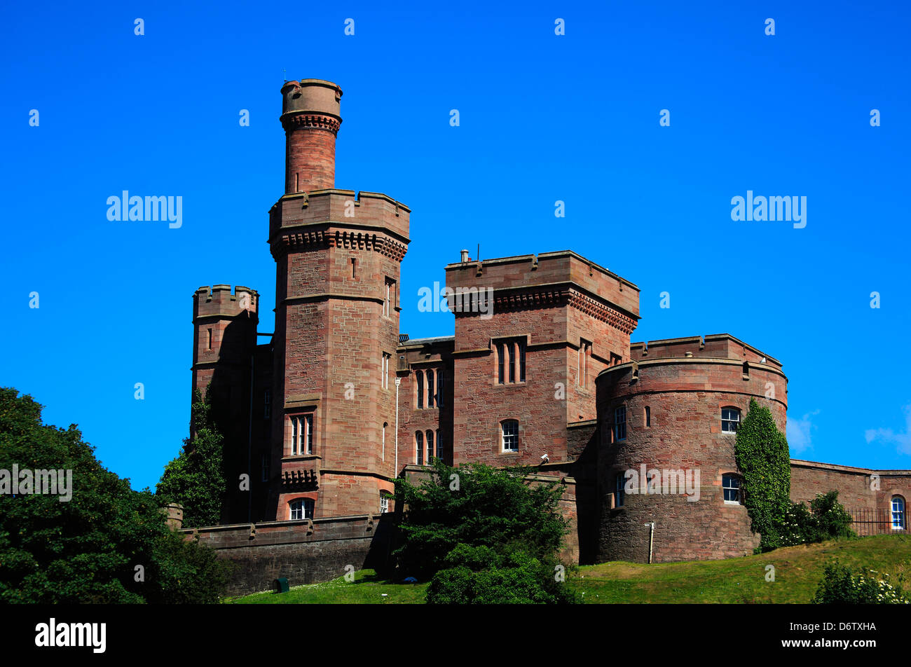 Castle on a hill, Inverness Castle, Inverness, Highlands Region ...