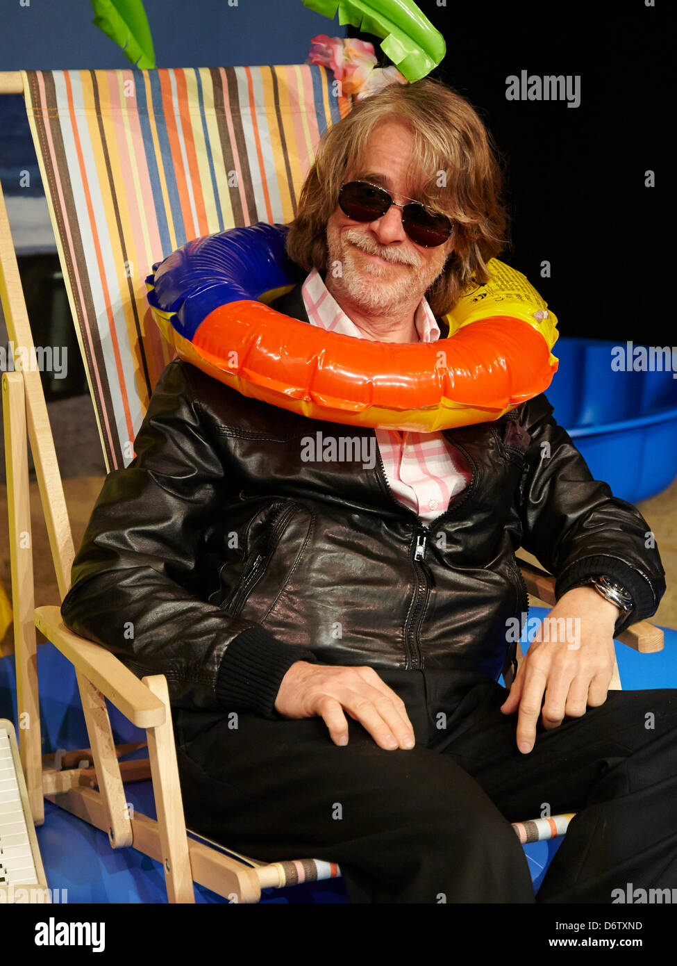 Berlin, 23th April 2013. The artist Helge Schneider at the press ...