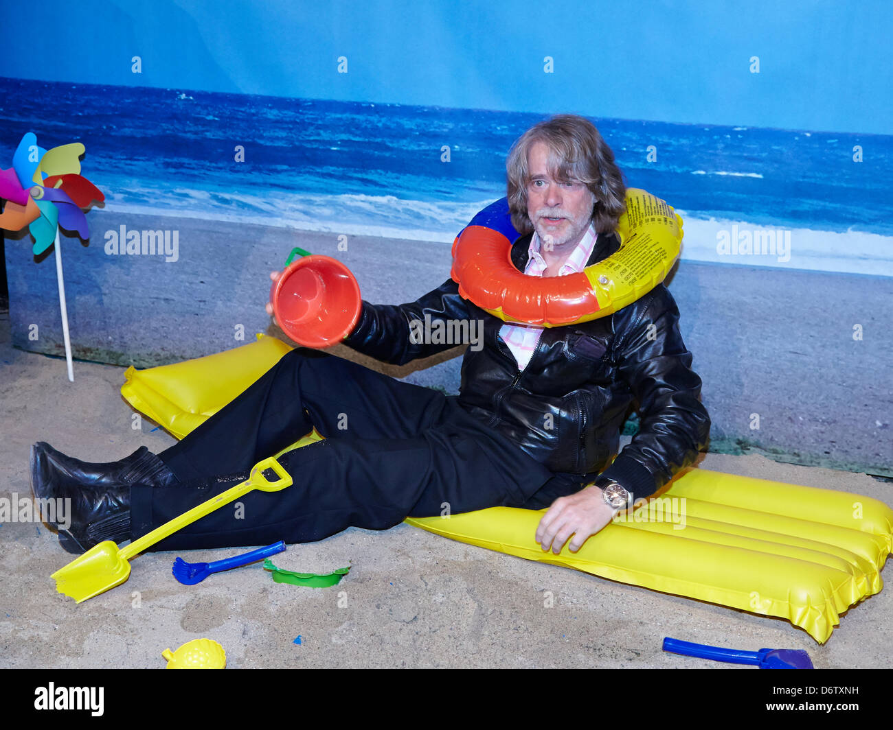 Berlin, 23th April 2013. The artist Helge Schneider at the press ...