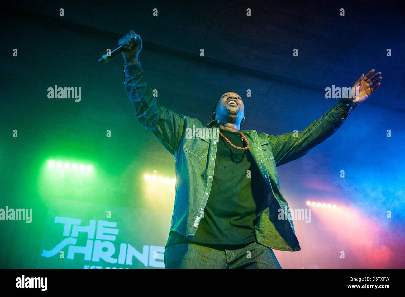 Chicago, USA. 22nd April, 2013. Hip-hop artist KRS-One performing at ...