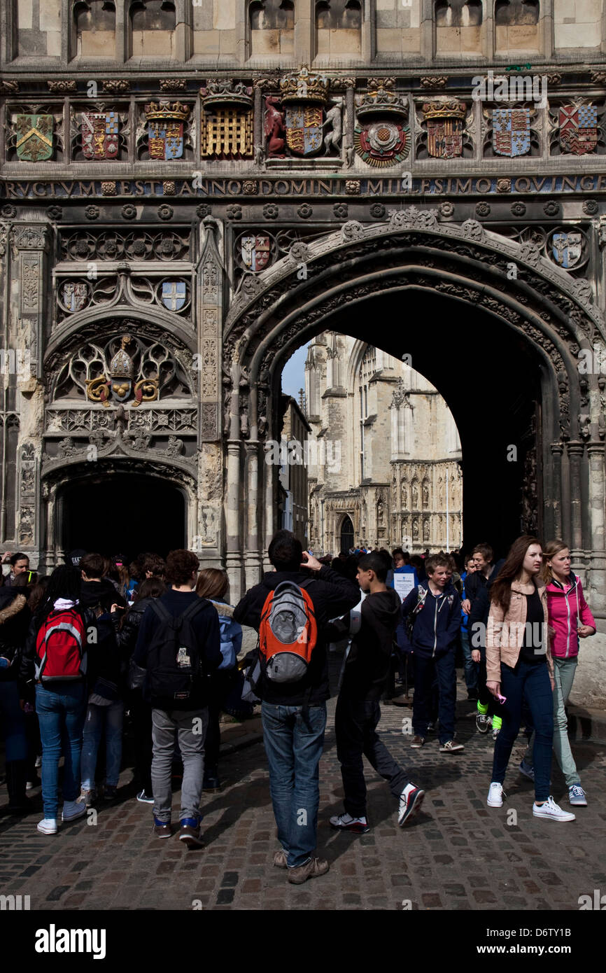 Christ Church Gate, Entrance To Canterbury Cathedral, Canterbury, Kent ...