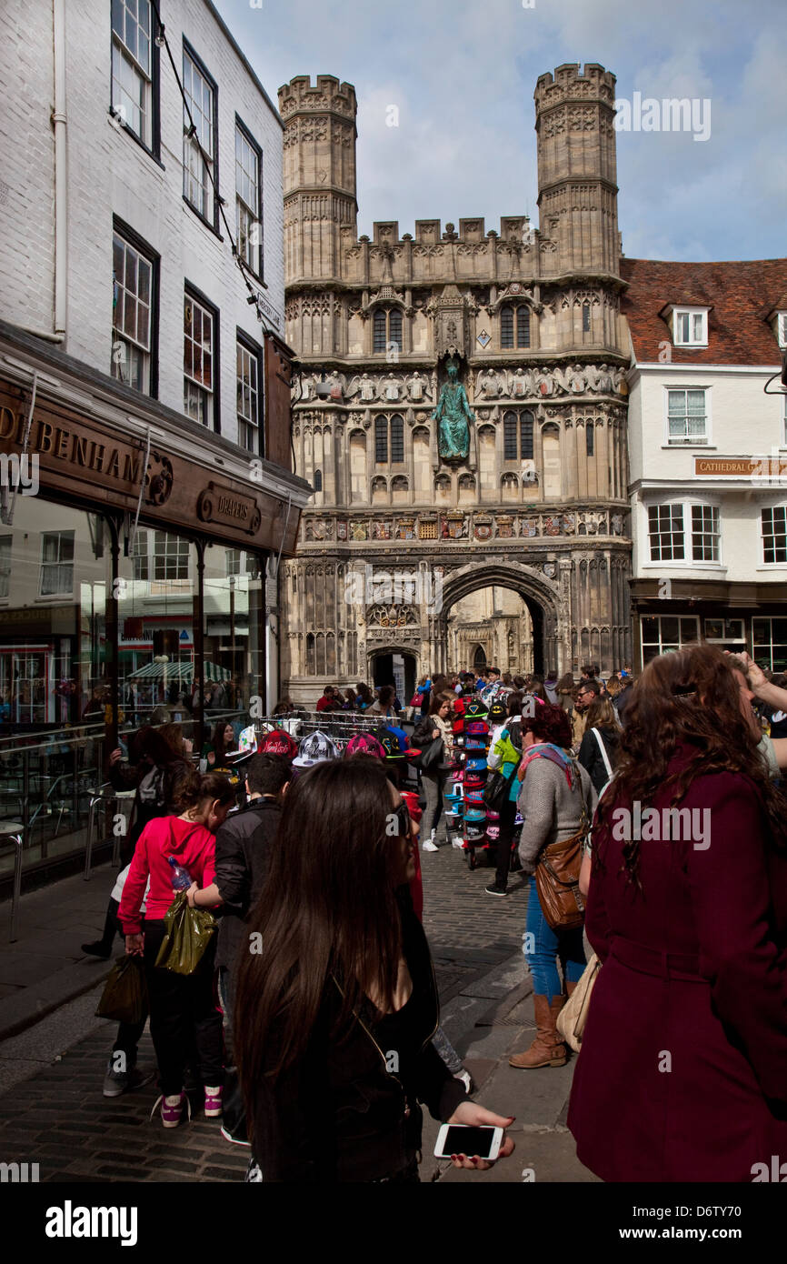 Christ Church Gate, Entrance To Canterbury Cathedral, Canterbury, Kent ...